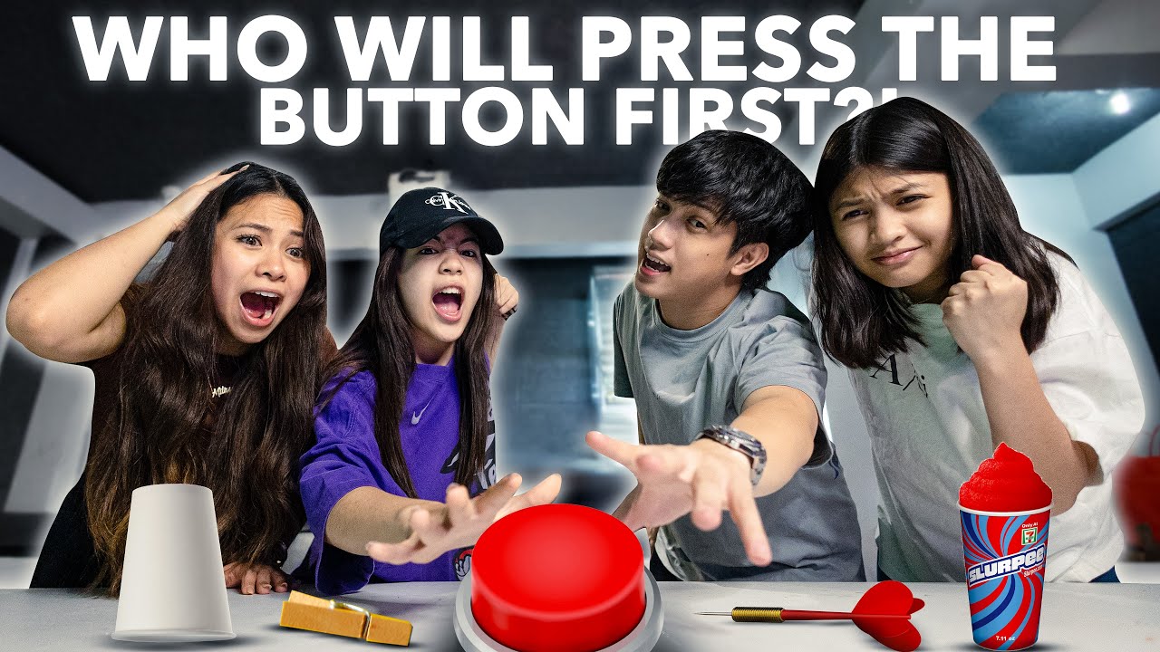 FIRST To Press The Button Challenge (Paunahan!) | Ranz And Niana - YouTube