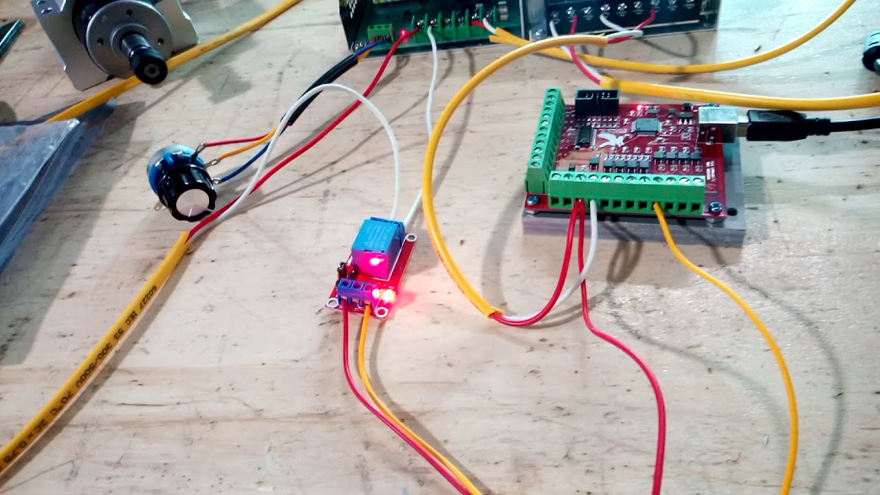 Hướng dẫn đấu nối RELAY tắt bật Spindle cnc tự động trên phần mềm mach3 ...