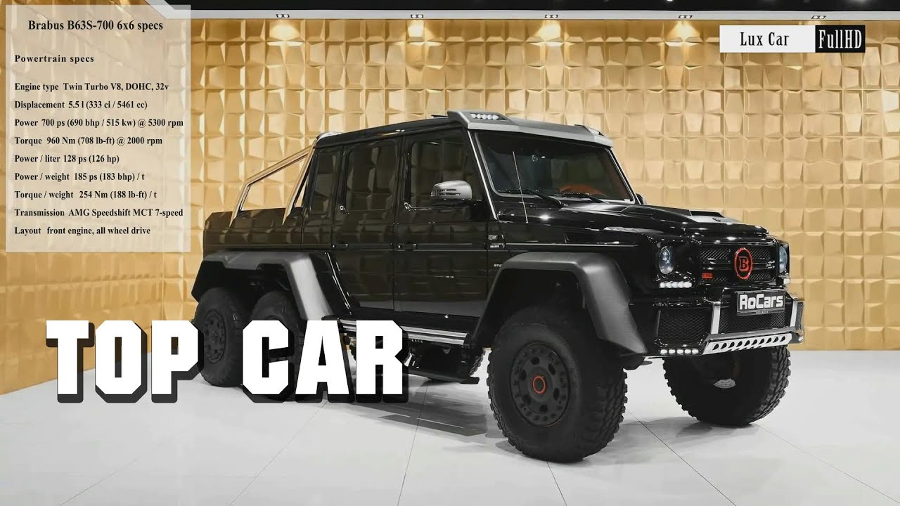 Super Jeep BRABUS 700 Mercedes-AMG G 63 6x6 - 960NM BEAST from Brabus ...