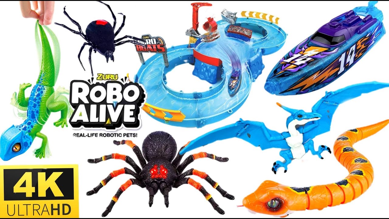 PART 1 | BIG SET ZURU ROBO ALIVE | Real life robotic pets | ASMR - YouTube