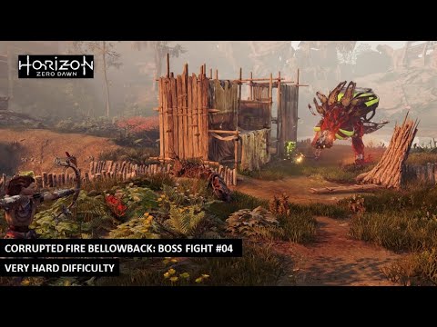 Horizon Zero Dawn: Corrupted Fire Bellowback Boss Fight #04 - YouTube