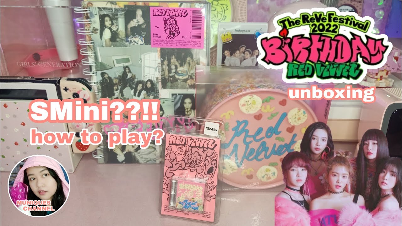 Unboxing Red Velvet Birthday SMini Ver Pink Flavor Irene 8th Mini Album ...