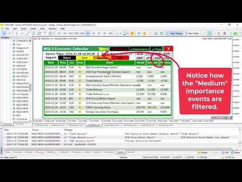 MQL5 ADVANCED ECONOMIC CALENDAR💟DASHBOARD Teaser Trailer [PART 641] #forexalgotrader #mql5 # ...