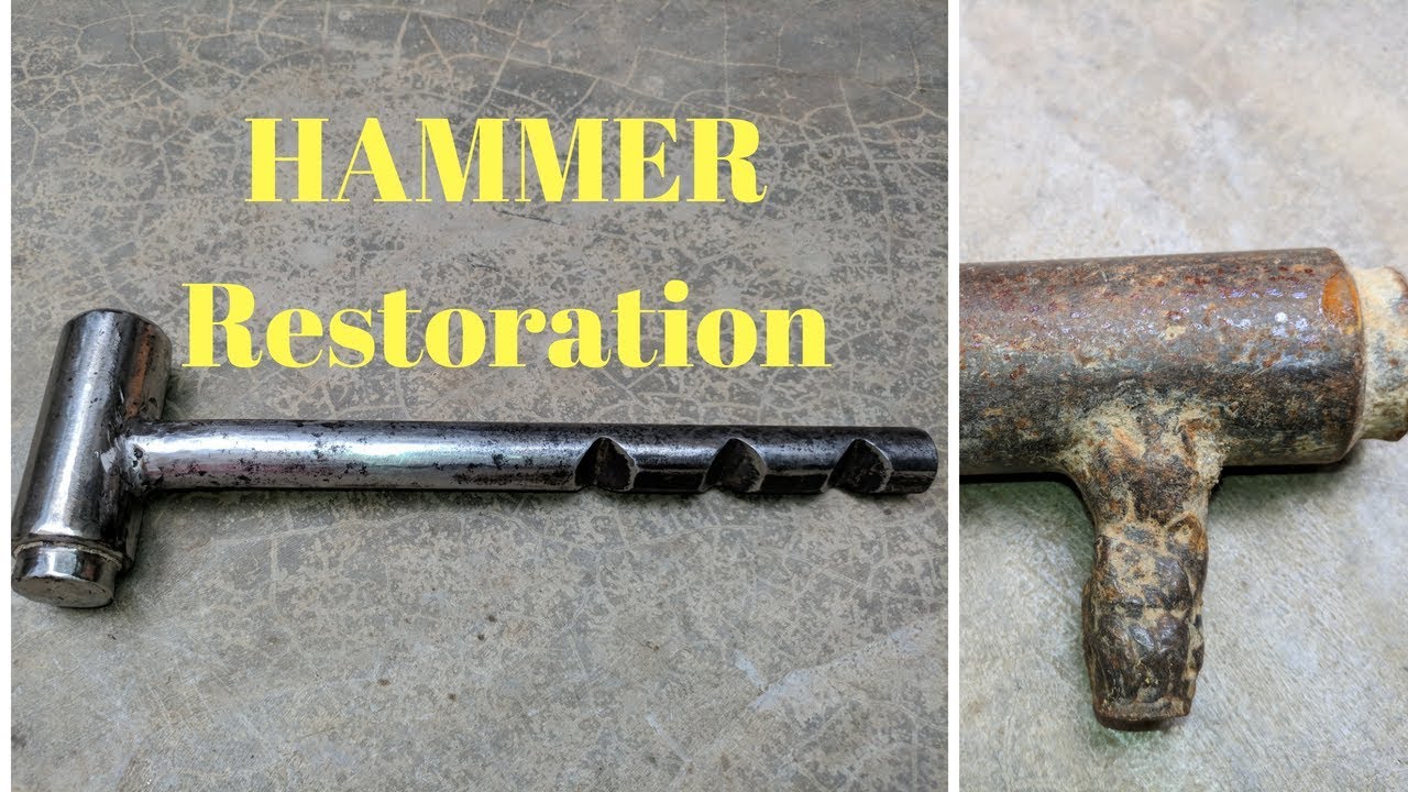 Rusted Hammer of builder - Impossible Restoration - Mr. NVC Diy Step by ...