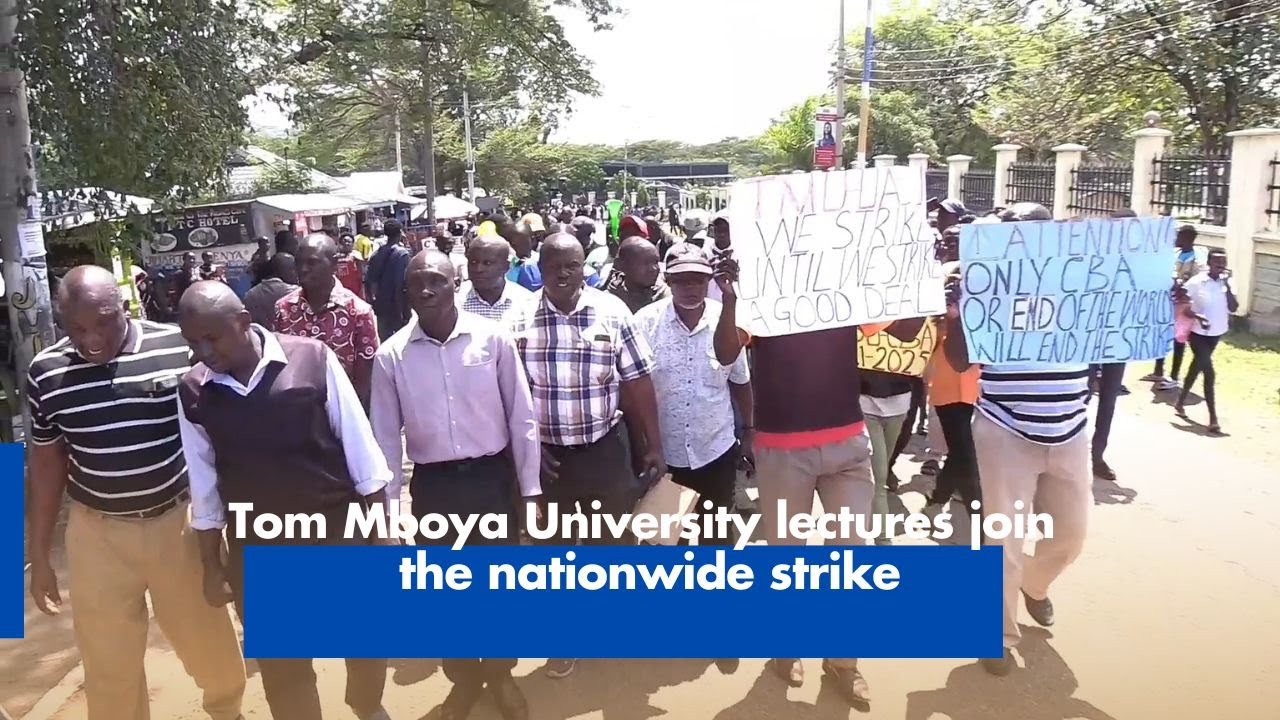 Tom Mboya University lectures join the nationwide strike - YouTube