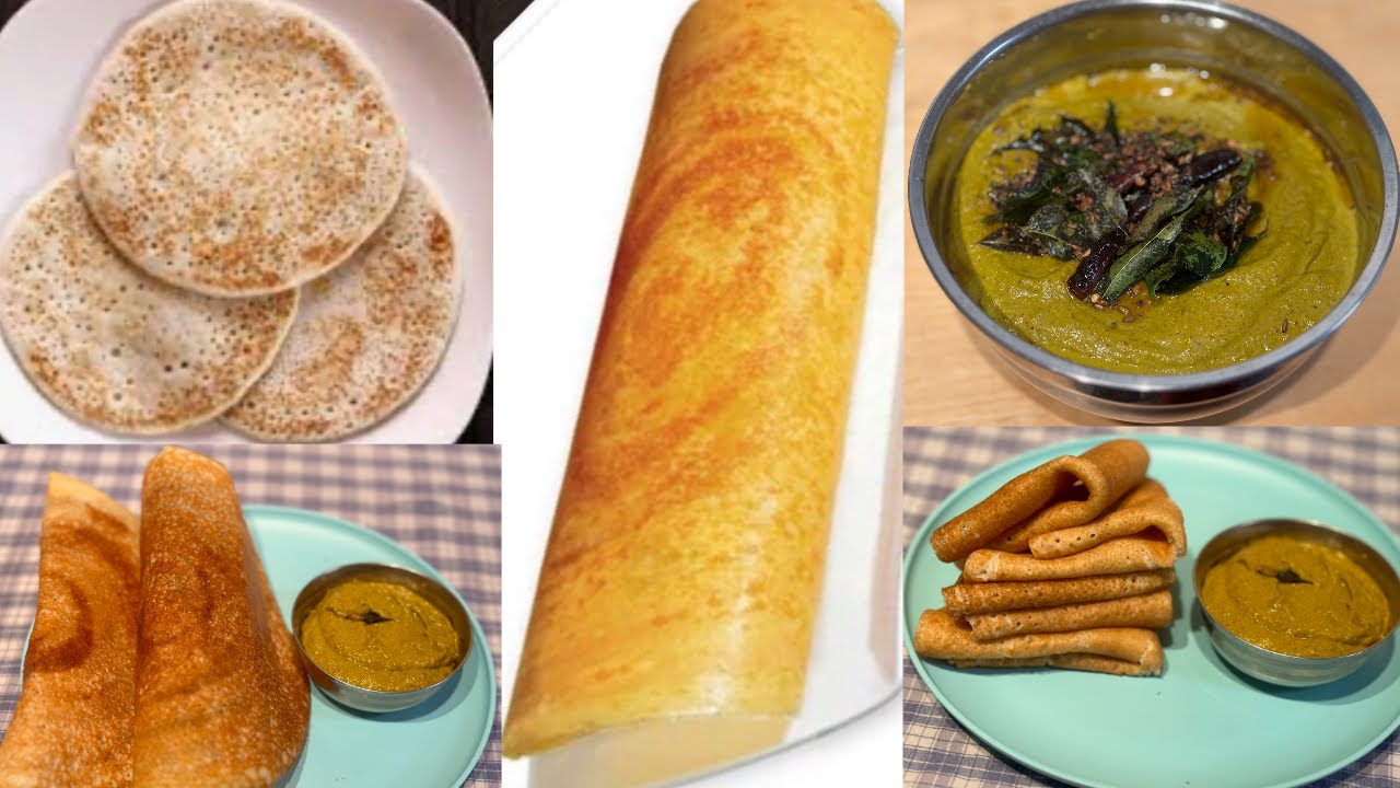 How to make crispy dosa and soft sponge dosa with tomato chutney ...