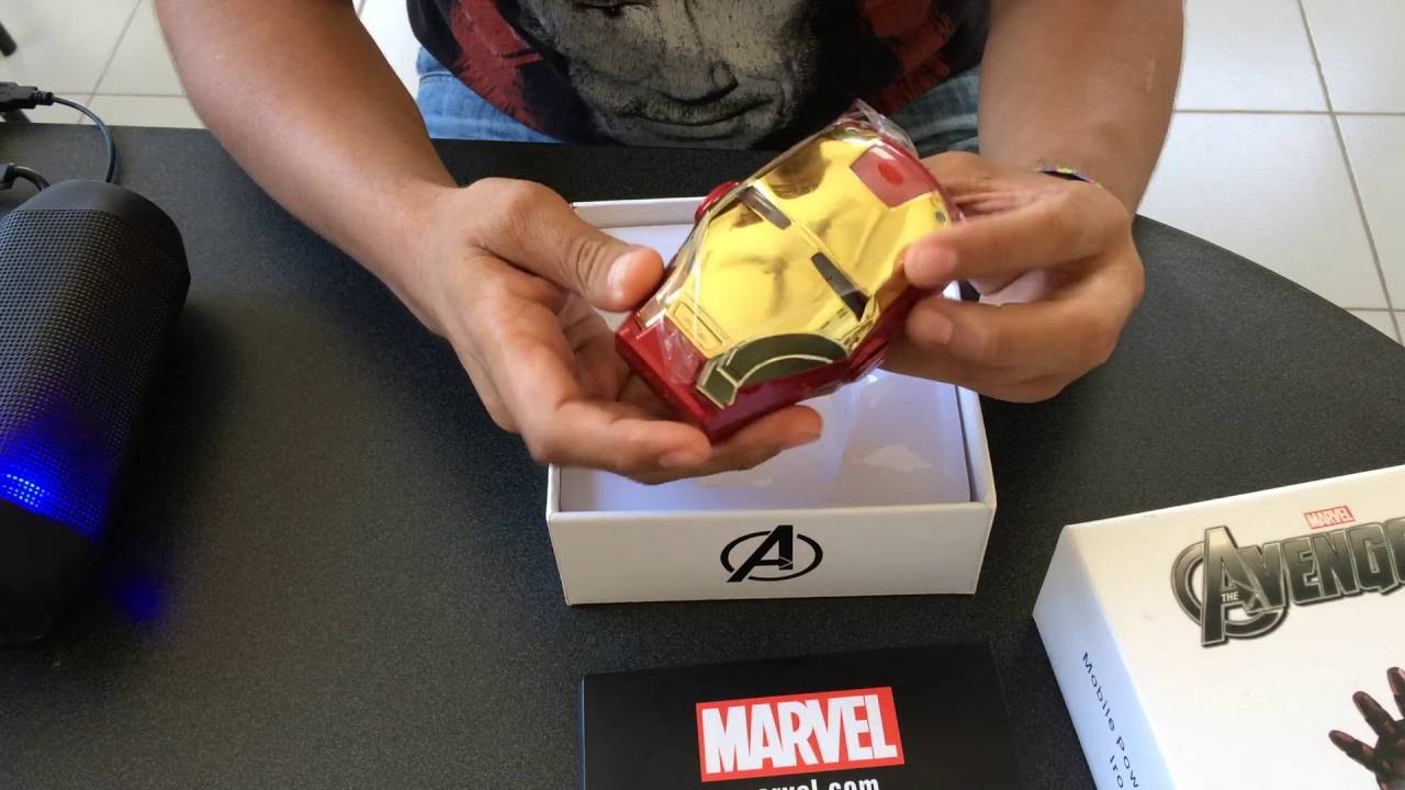 POWER BANK MARVEL IRONMAN 6800mAh REVIEW GCT - YouTube