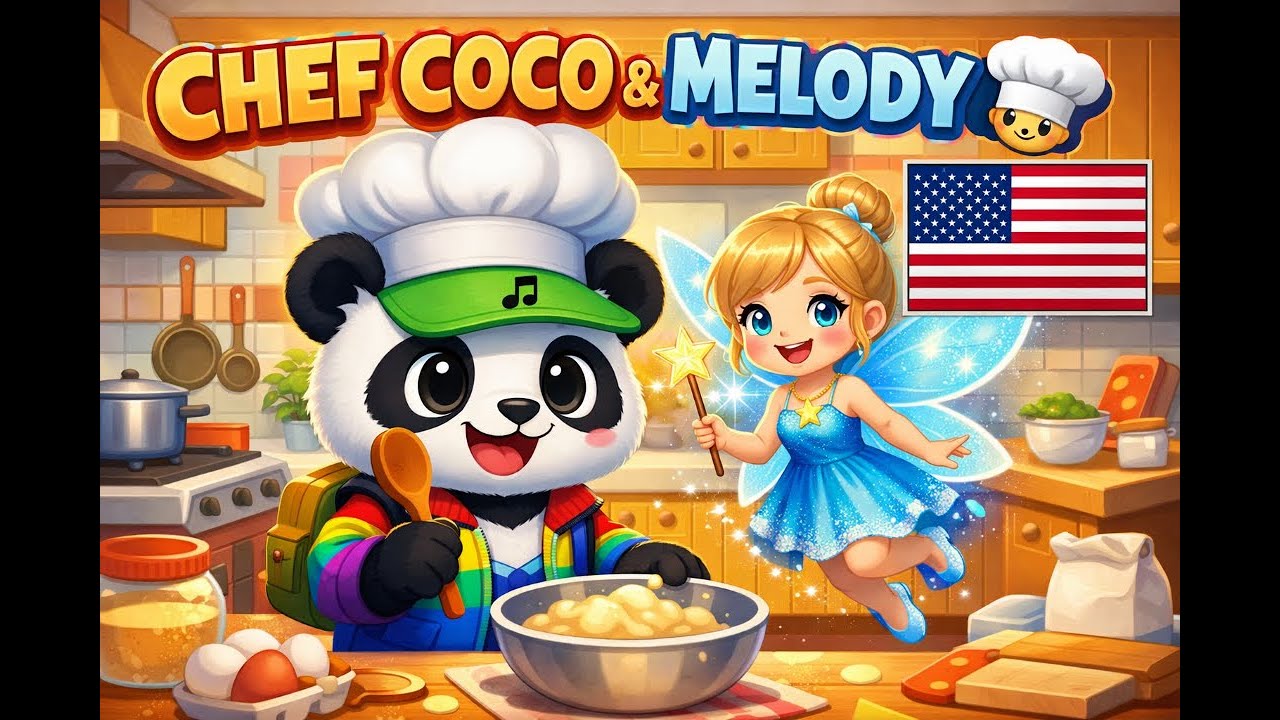 Chef CoCo & MeLoDy 👨‍🍳 | Cooking Song for Kids - YouTube
