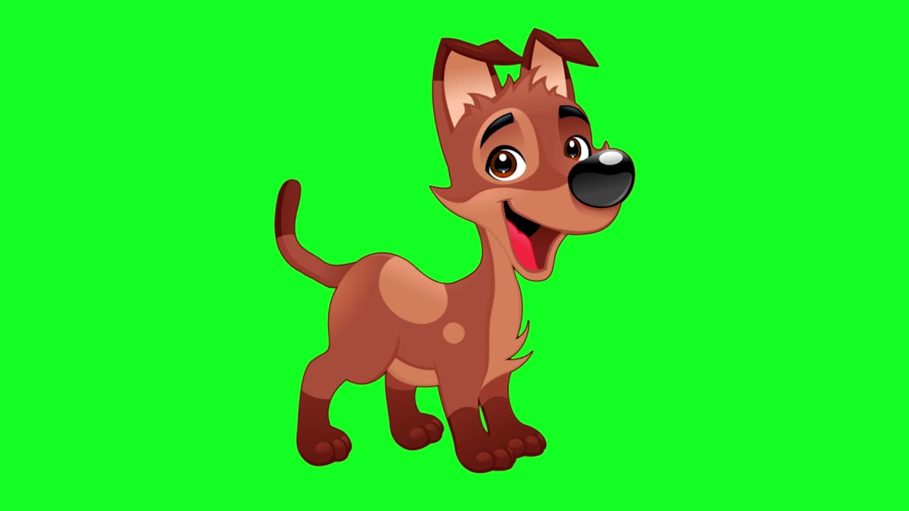 Dog Cartoon green screen fairytale - YouTube