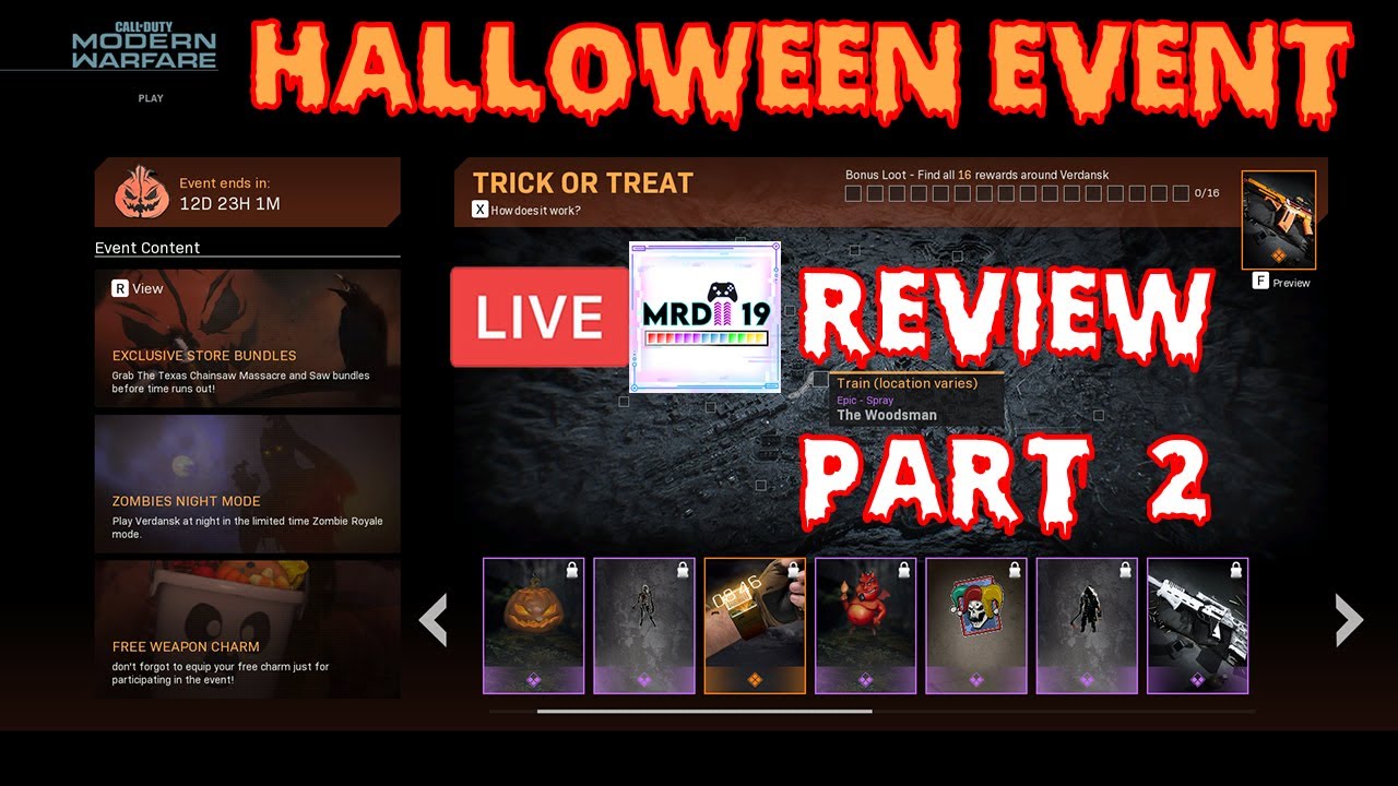 HALLOWEEN EVENT COD MODERN WARFARE WARZONE - Part 2 LIVE REVIEW (Bahasa ...