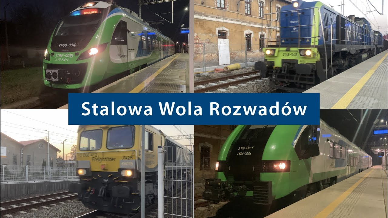 Pociągi na stacji Stalowa Wola Rozwadów | Cargo, Regio - YouTube