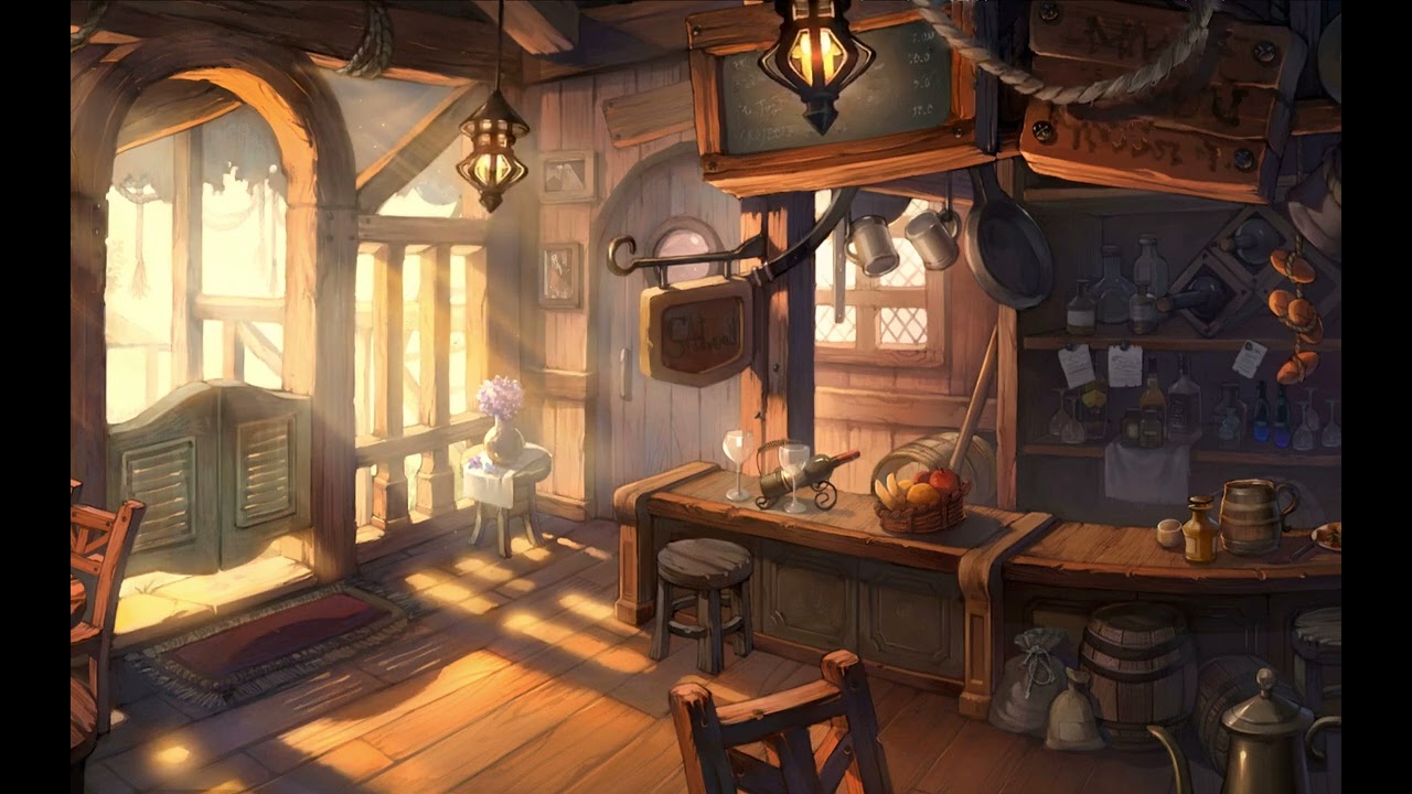 Little Tavern | Fantasy Music 🍻simple animation art🍻 - YouTube