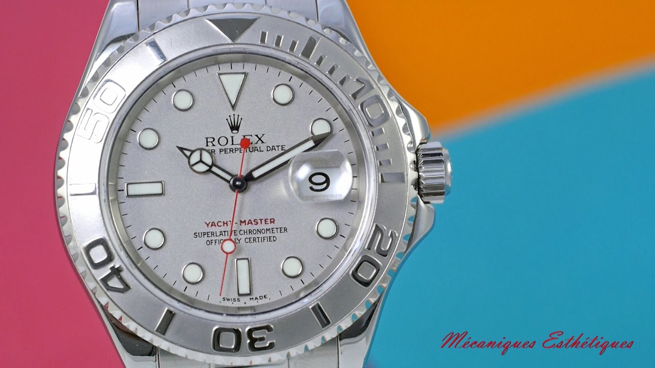 Rolex Yacht-Master 16622(2004) Steel & Platinum Yacht-Master ! - YouTube