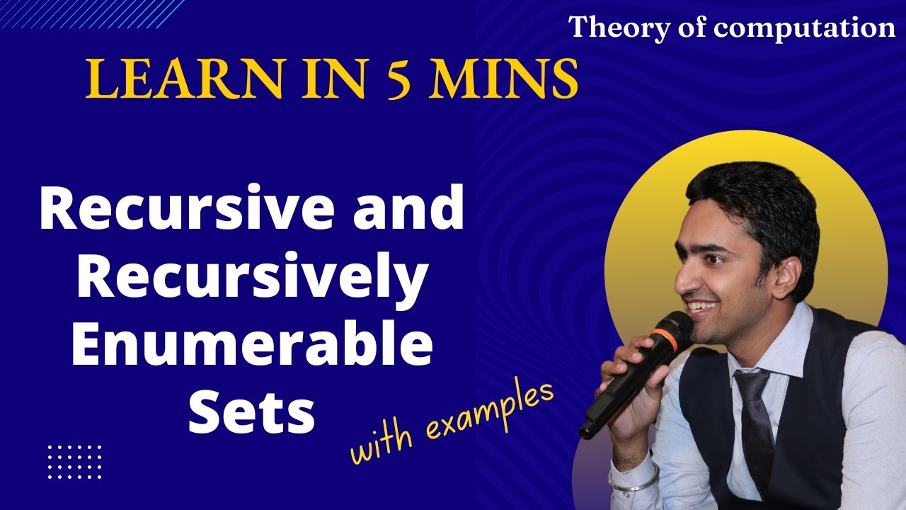 Recursive And Recursively Enumerable Sets Theory Of Computation