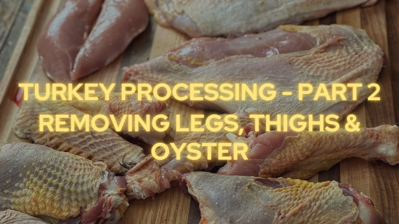 Turkey Processing 101 - Part 2: Removing the legs, wings and oyster ...