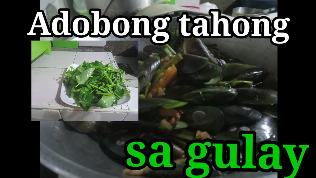 adobong tahong sa gulay with kangkong[Roger tampos official] - YouTube