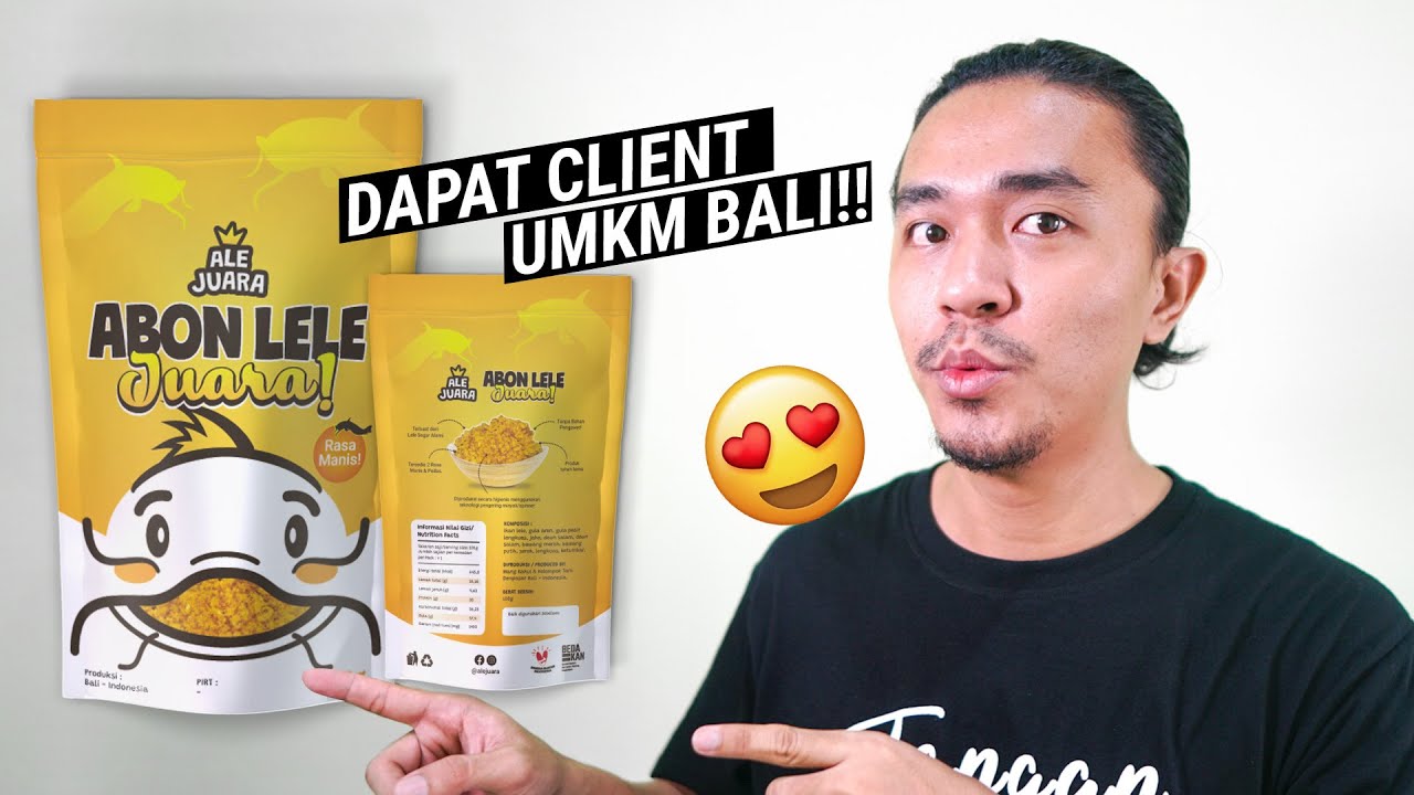 Dapet Client Nih! Ngedesain Logo & Packaging utk UMKM Abon BALI - YouTube