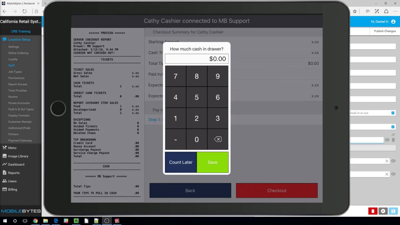 Closing a Cash Drawer - YouTube