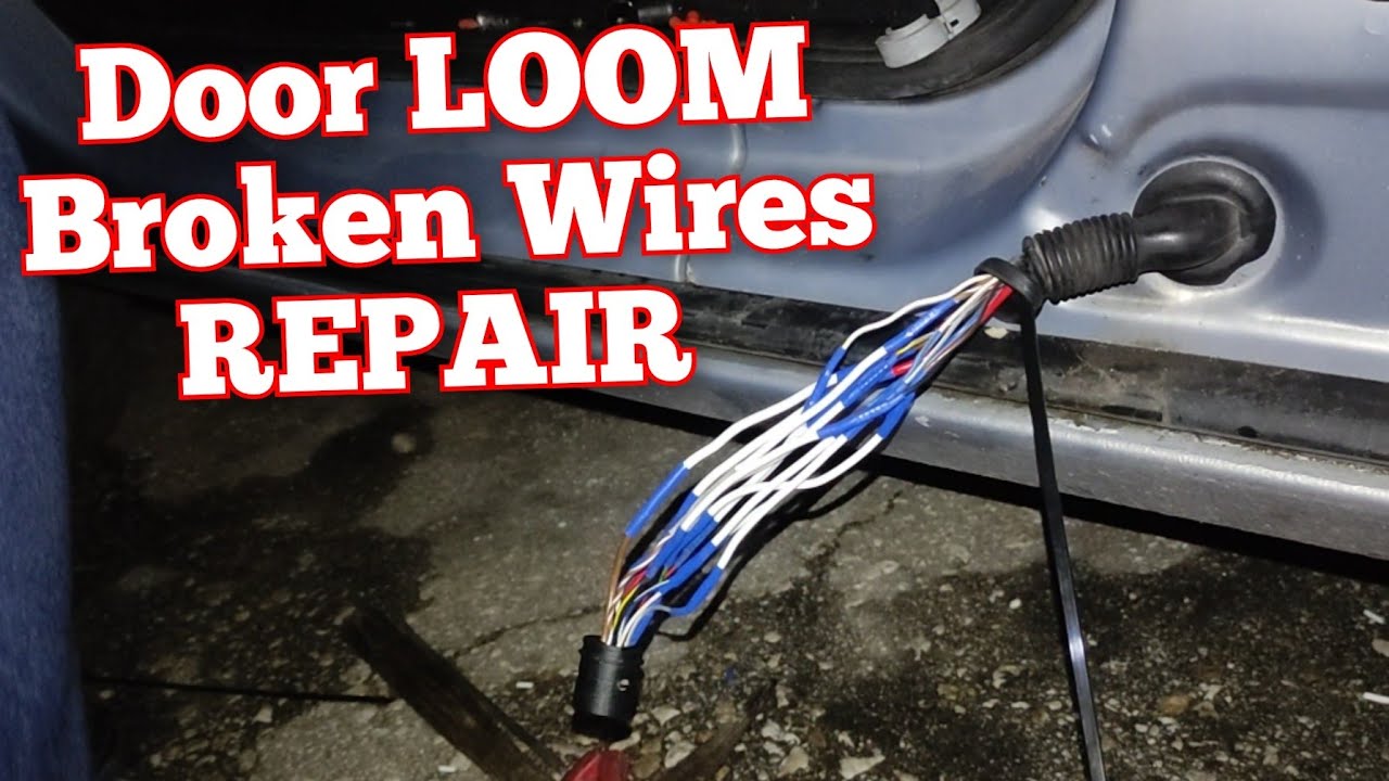 Door WIRING LOOM Repair, Broken Cables Fix WITHOUT soldering! - YouTube