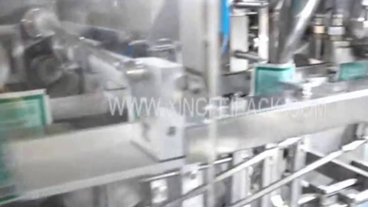 XFS 150 Automatc tea bag outter wrapping machine - YouTube