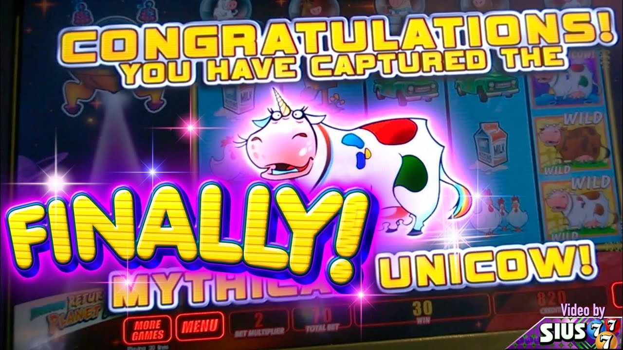 The UNICOW!!! on Invaders Return From The Planet Moolah!!! 1c WMS Slot ...