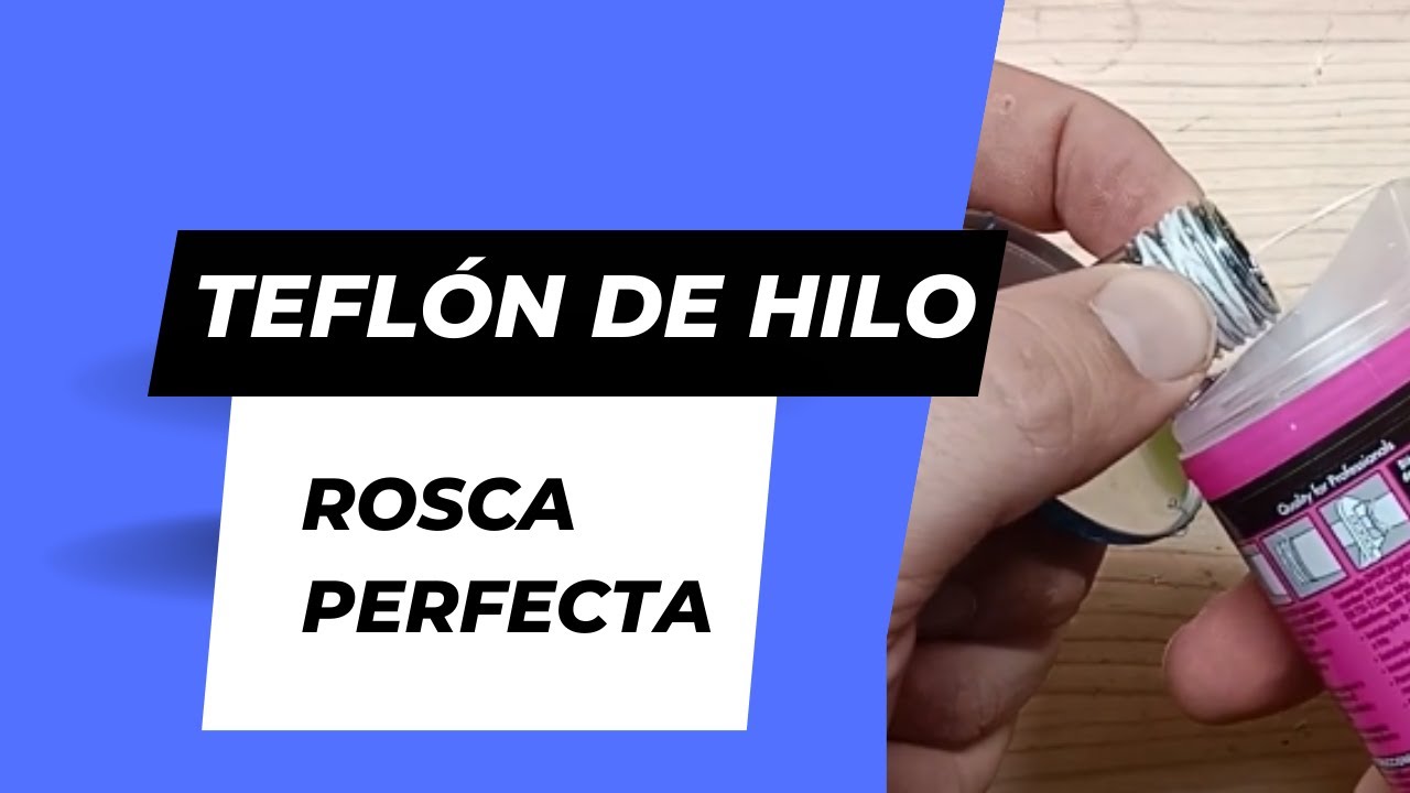 INFALIBLE Descubre la forma correcta de poner TEFLON de hilo - YouTube