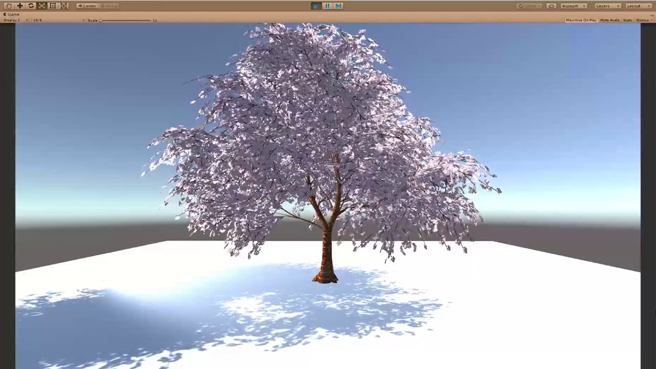 Unity SpeedTree Cherry Desktop - YouTube