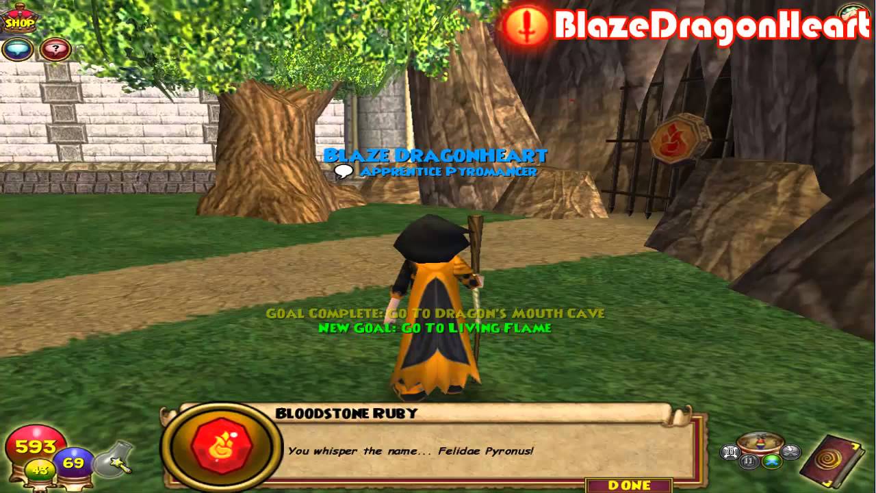 Wizard101-Fire Lvl 7 Spell Quest--FIRE PRISM - YouTube