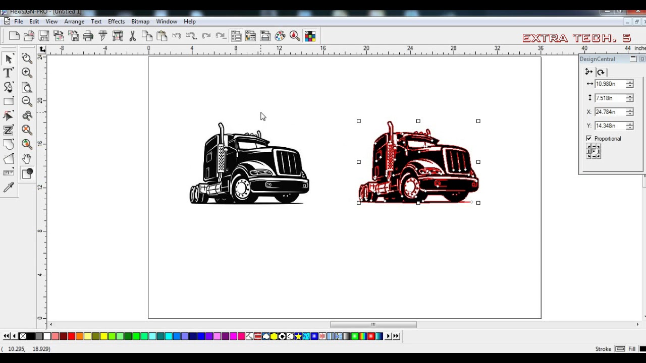 FLAXI SIGN JPG FILE TO PLT FOR PLUTTER CUTTER USE AND DRAWING - YouTube