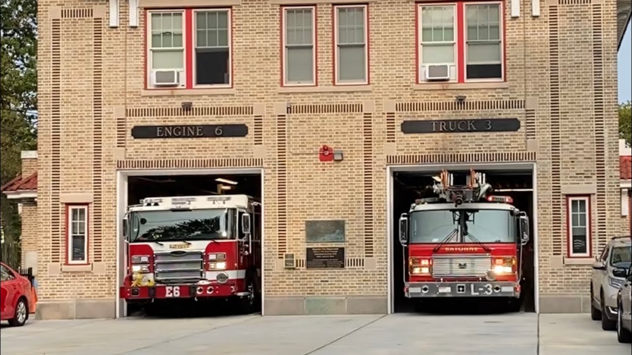 Bayonne Fire Department NEW Engine 6 And Ladder 3 Responding - YouTube