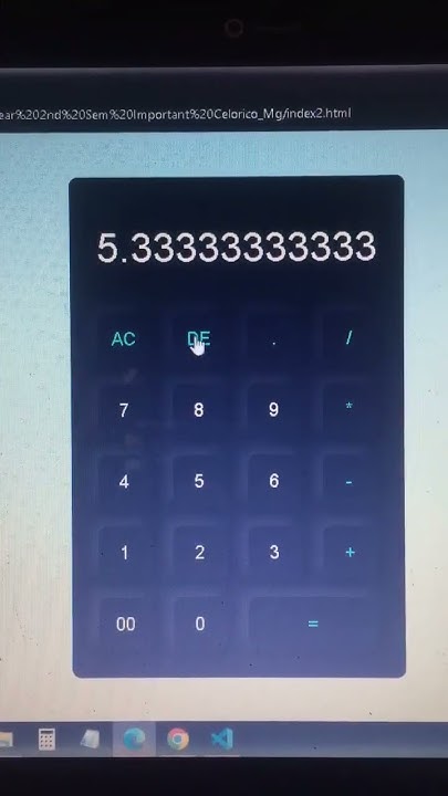 Calculator Using Html And Css Sublime 3 Htmlcss Calculator Css Programmer Youtube
