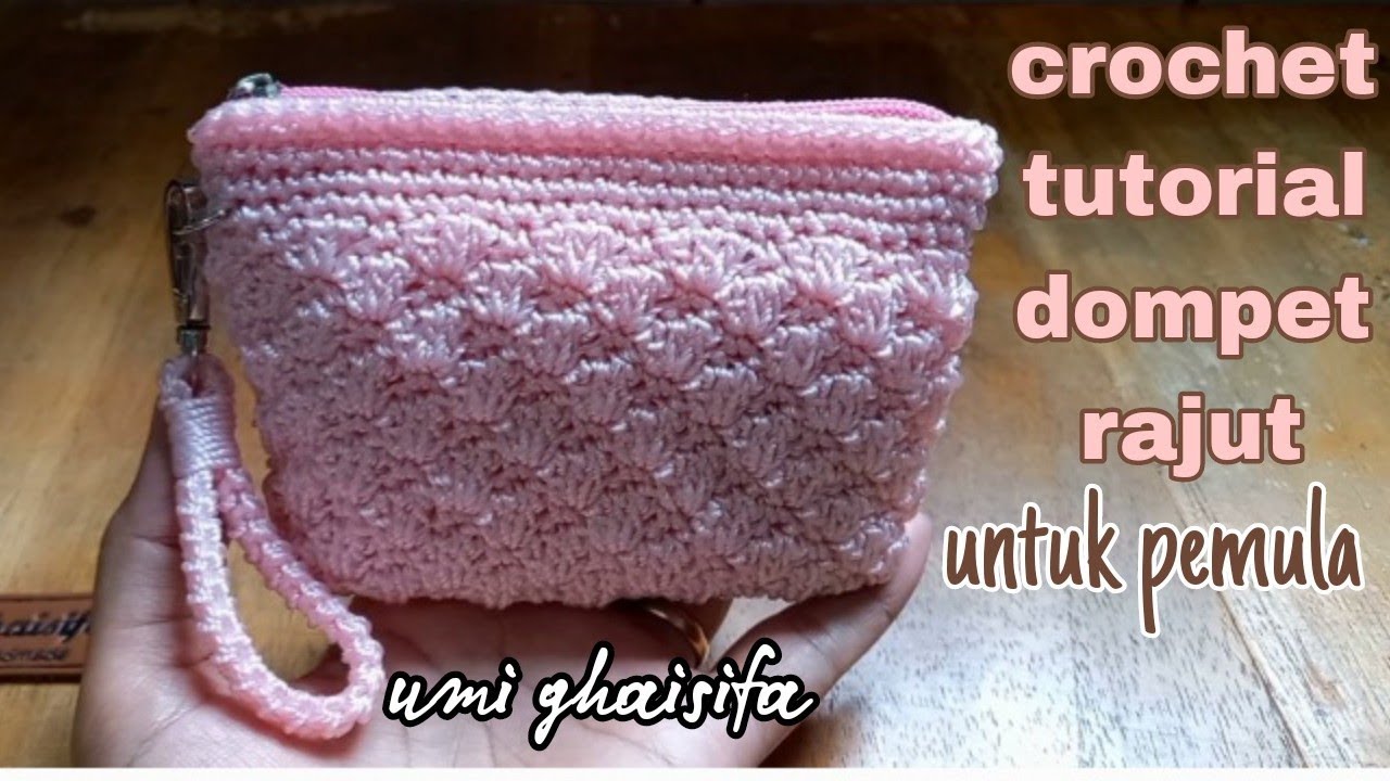 Dompet Rajut Untuk Pemula || Cara Membuat Souvenir Rajutan Crochet ...