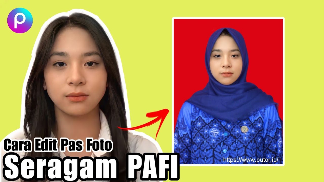 Cara Edit Foto Seragam Batik PAFI dengan Picsart di Hp - YouTube