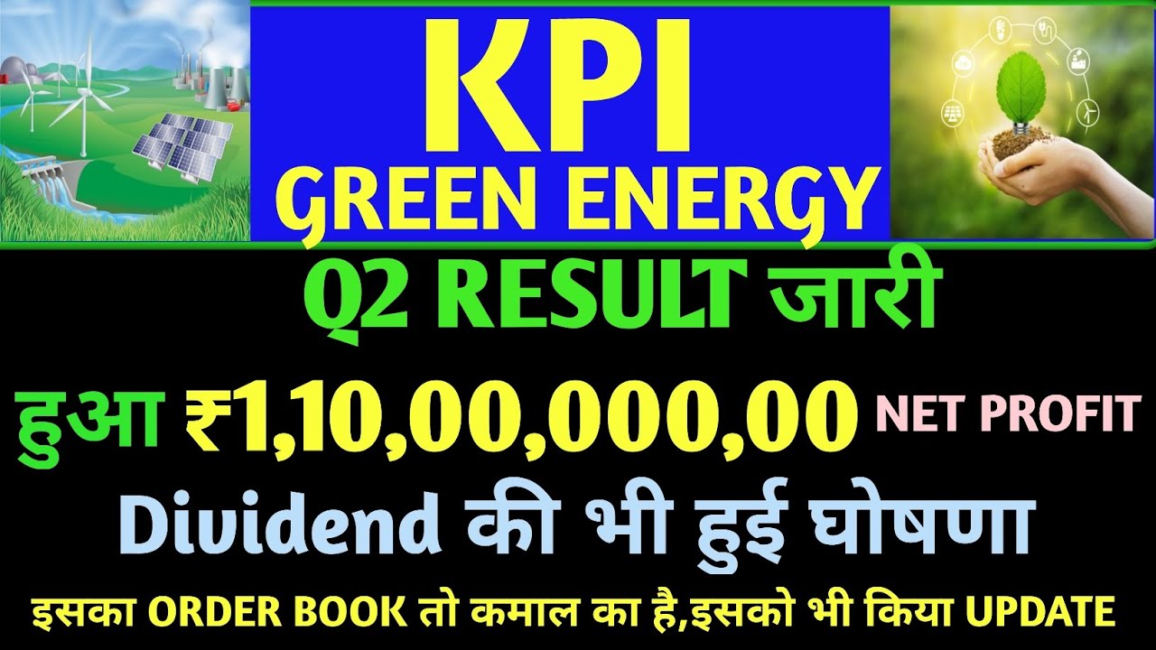 KPI Green Energy q2 results.KPI Green Energy Share target.KPI Green ...