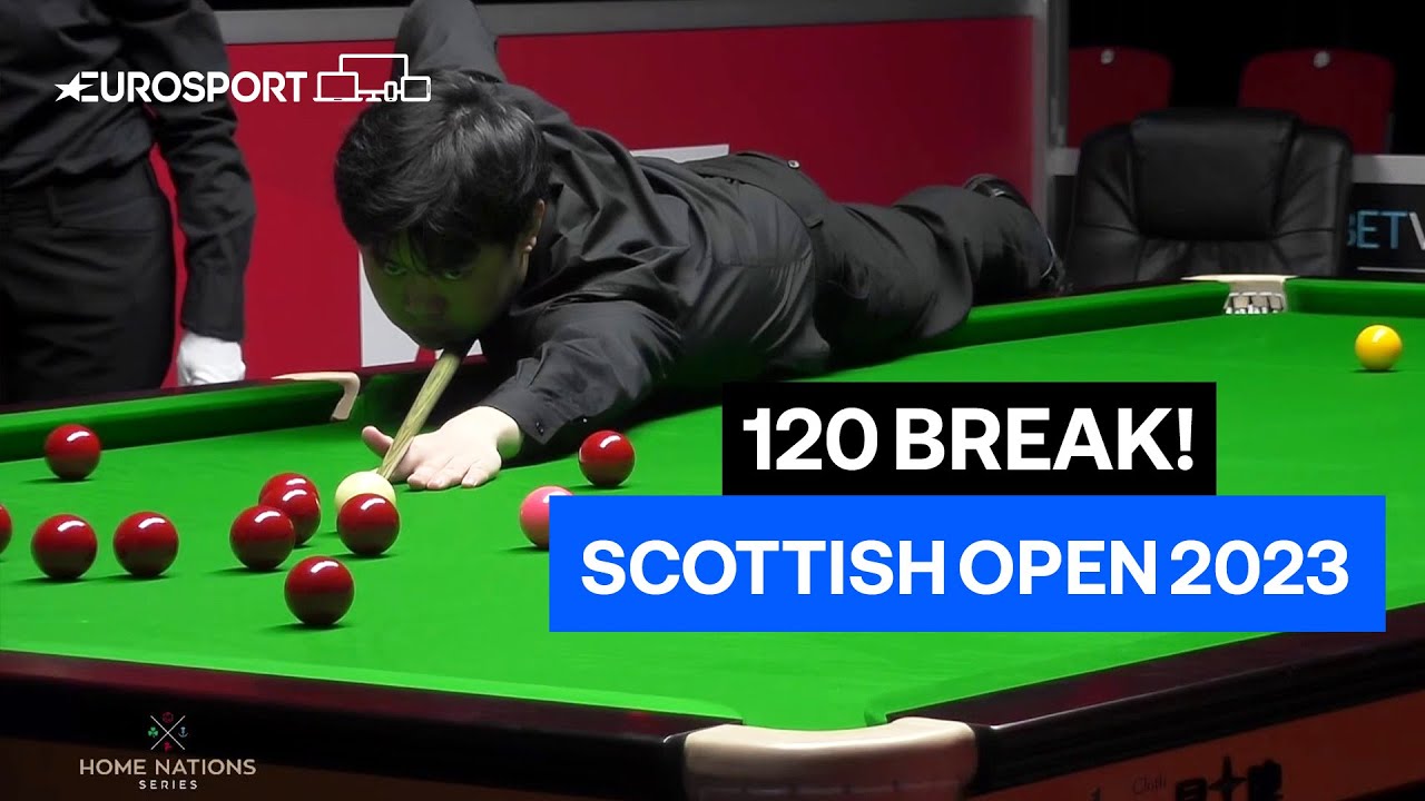 120 BREAK! 🎱 | Yuan SiJun vs Muhammad Asif | 2023 Scottish Snooker Open ...