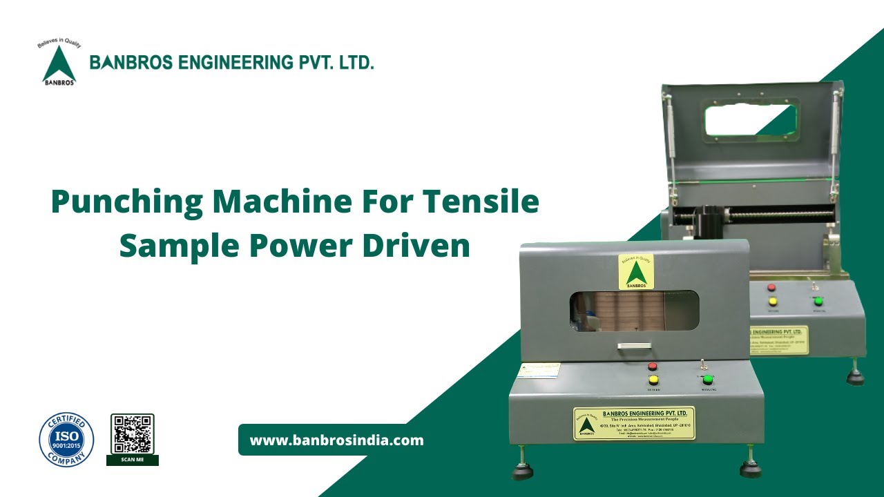 Punching Machine For Tensile Sample Power Driven 2021|| Punching ...