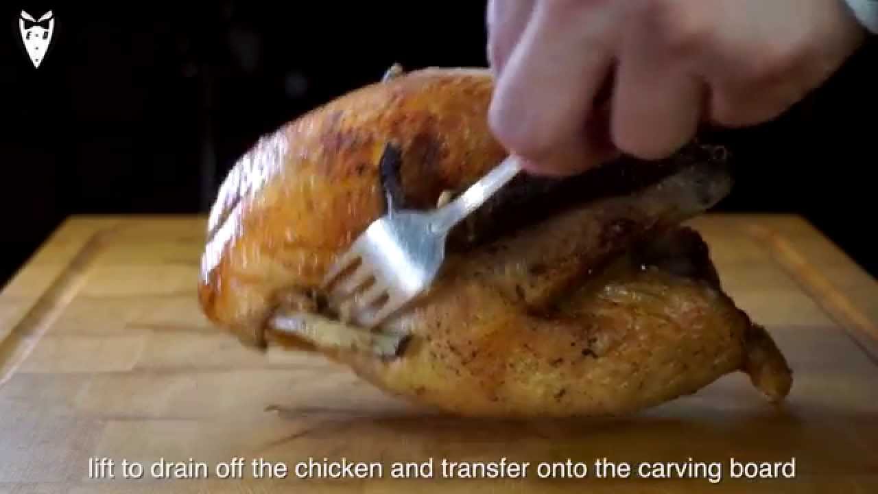1 Month, 1 Carving - The Carving of the Chicken (1st Method) - YouTube