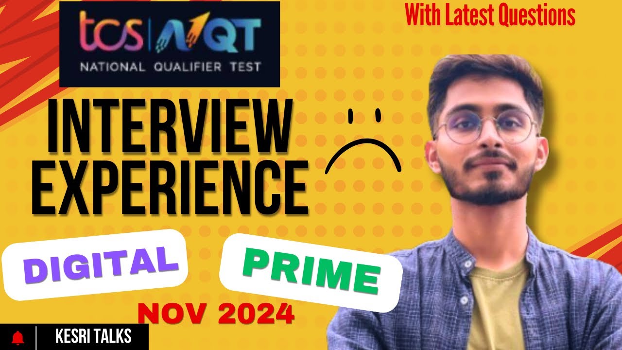 TCS interview Experience | Digital and Prime | Nov 2024 - YouTube