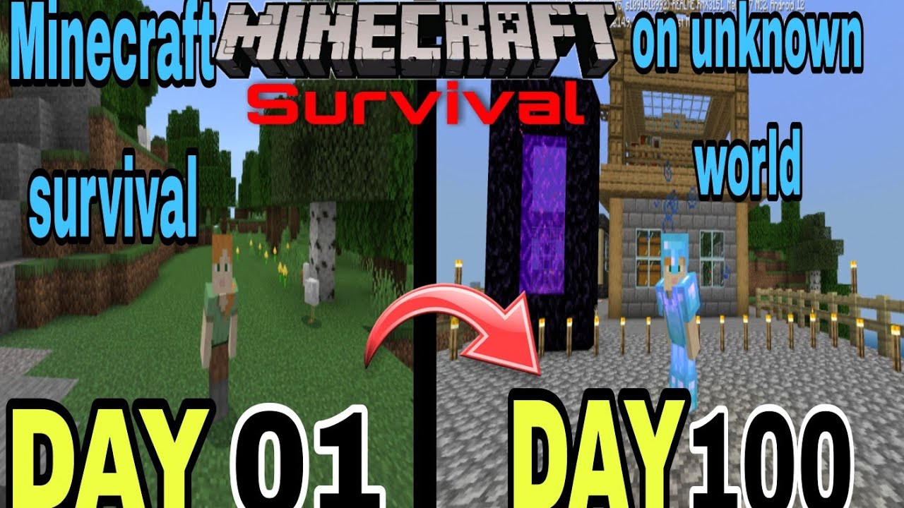 MINECRAFT 100 DAYS SURVIVAL WORLD... |SOLO SURVIVAL 100 DAYS WORLD... - YouTube