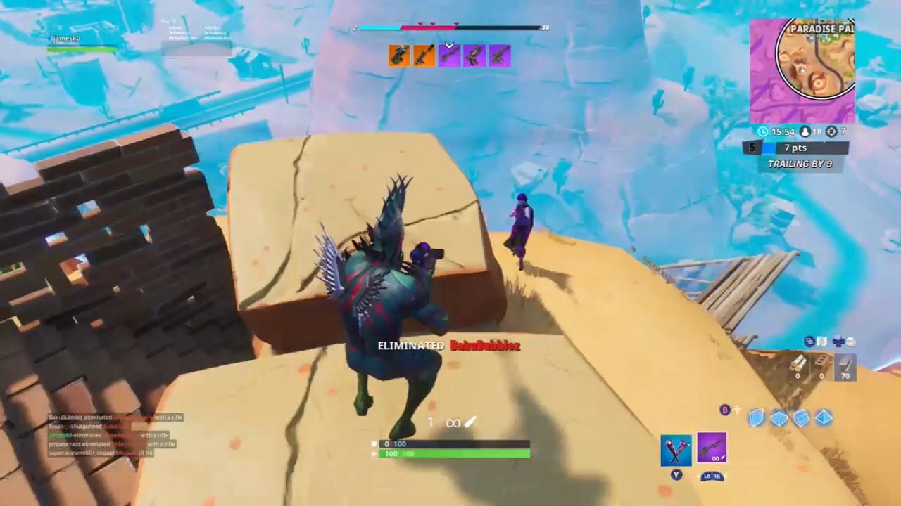 (Fortnite) Dodging Bullets in season 9 (Then hitting an insane snipe ...