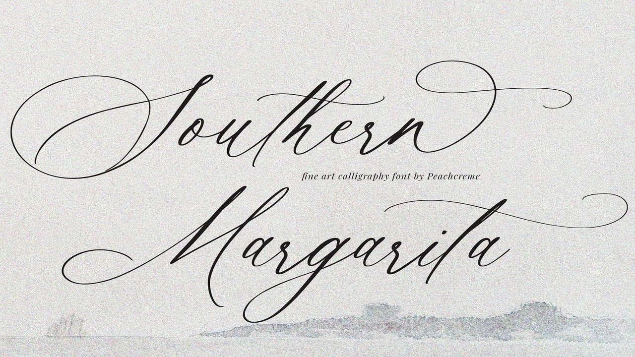 Southern Margarita calligraphy font Font Free Download - YouTube