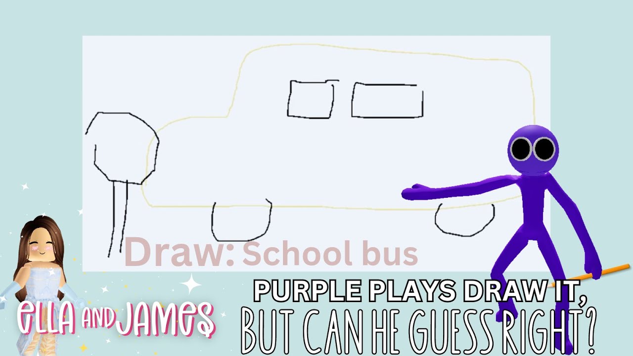 Playing draw it, as PURPLE??? | Roblox - YouTube