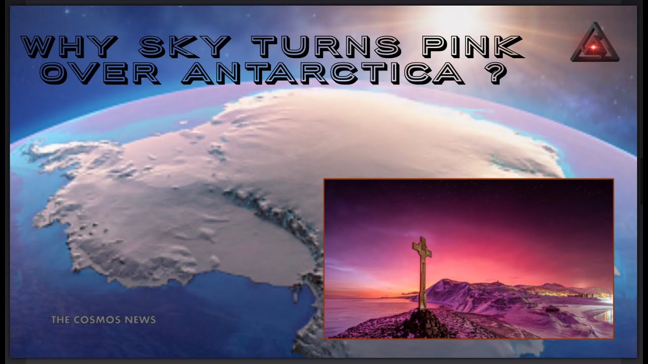 Sky Turns Dazzling Pink Color Over Antarctica by Afterglow Effect ...