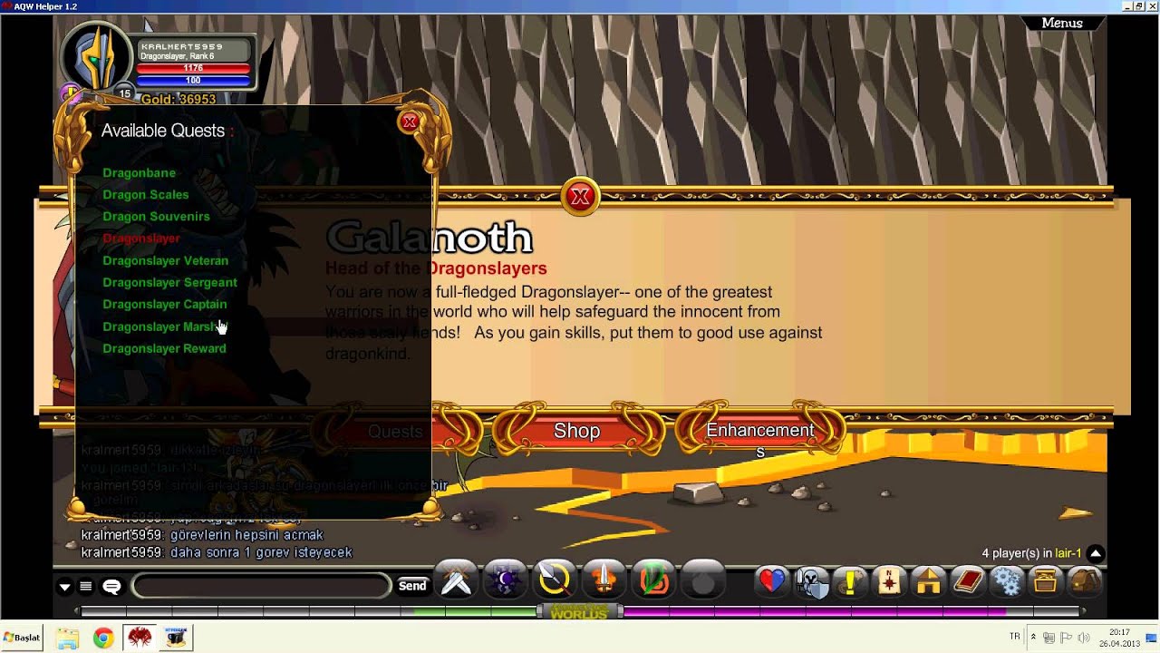 Aq World DragonSlayer Class - YouTube