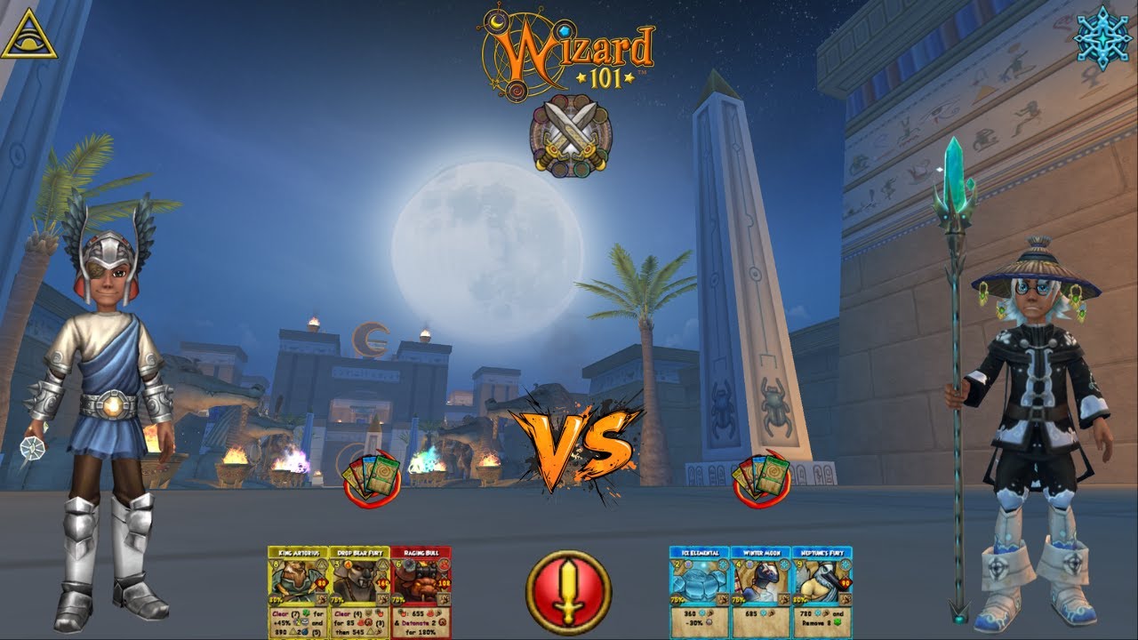 WIZARD101- 5th Age Premiere League REPLAY (170) knight Elo Myth vs Ice ...