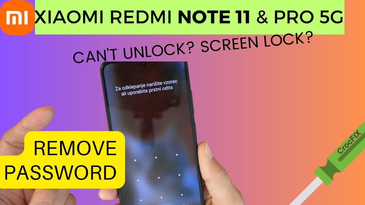 Xiaomi Redmi Note 11 / Pro 5G Unlock Password PIN - Factory Reset - YouTube