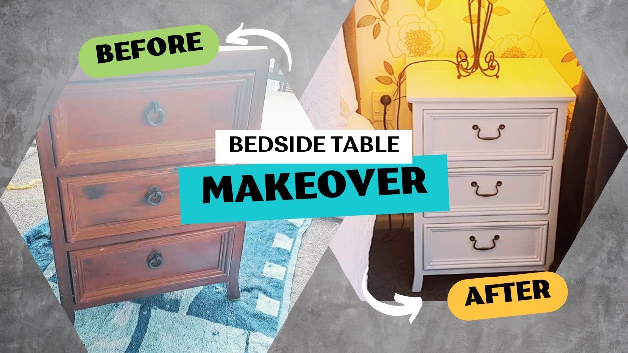 Bedside Table Total Transformation + Bunnings Store Visit for Paint ...