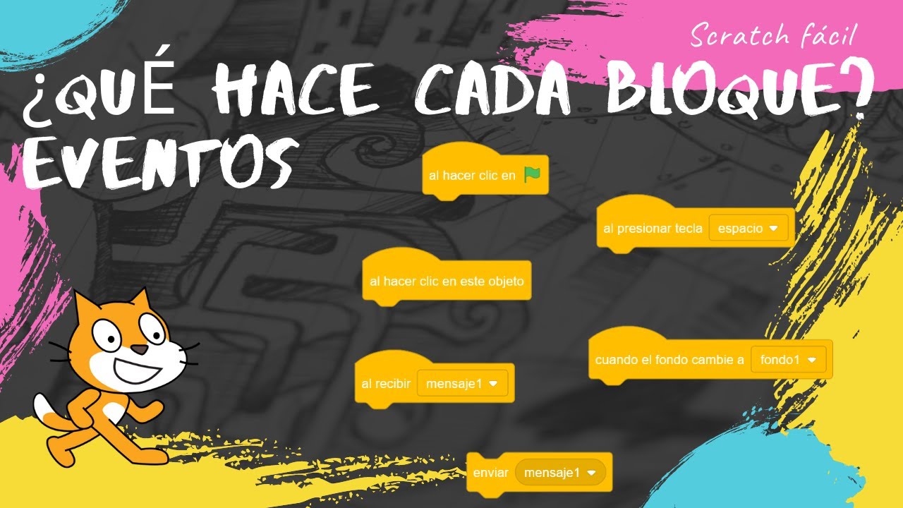Aprender Scratch - ¿Qué hace cada bloque? Eventos - YouTube