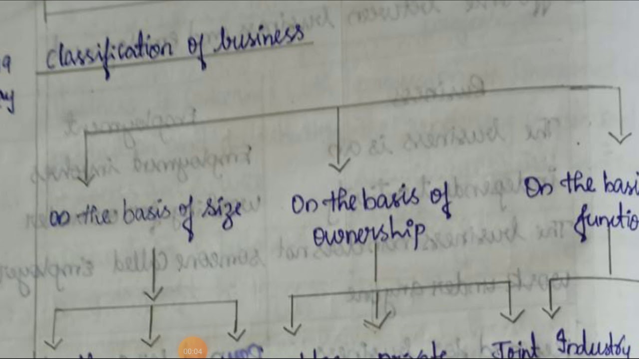 Classification of Business /on the basis of - Size/Ownership/Function ...