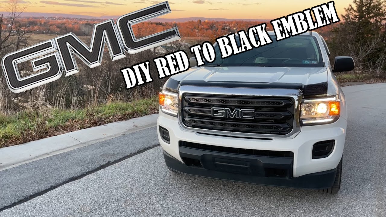 How to replace emblems - Red to Black - GMC Sierra Terrain Canyon - YouTube